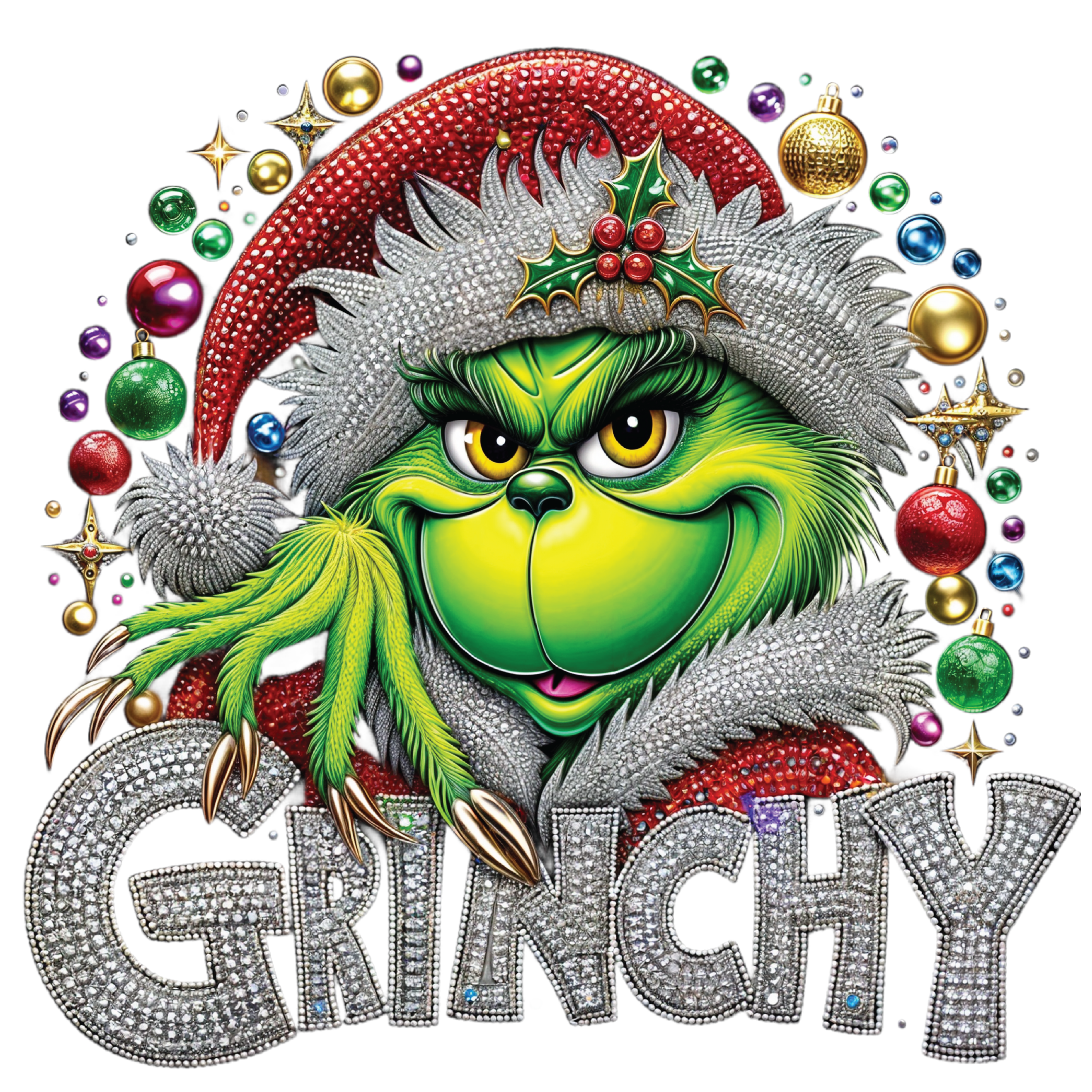 Faux Rhinestone GRINCHY #3 – Hur&Co.