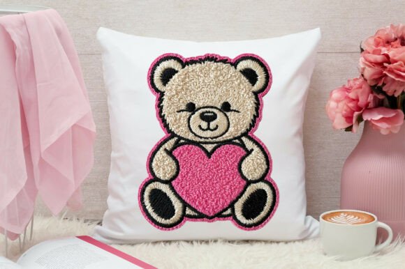 (Copy) Faux yarn bee with hearts dtf transfer - Hur&Co.