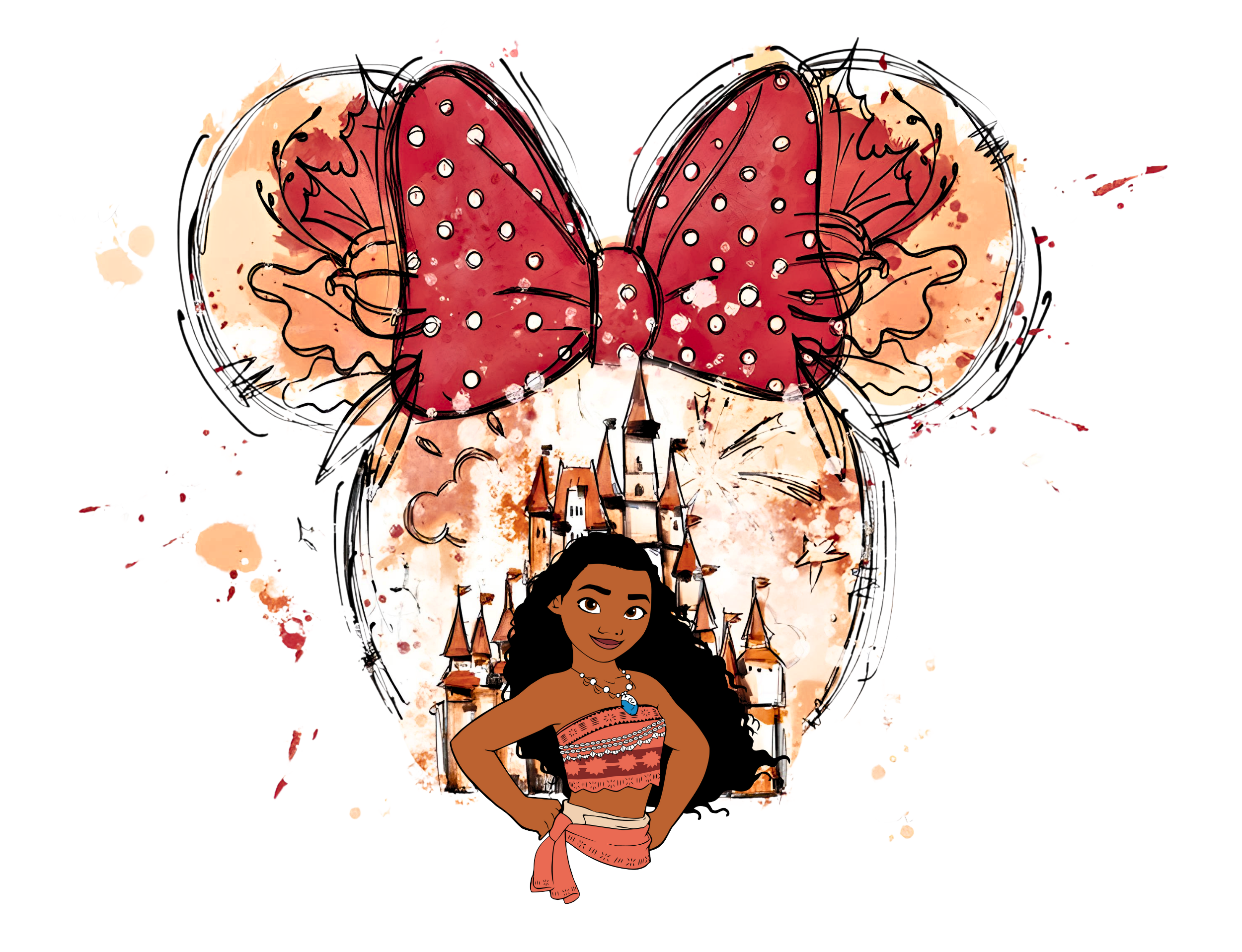 Moana castle dtf transfer - Hur&Co.